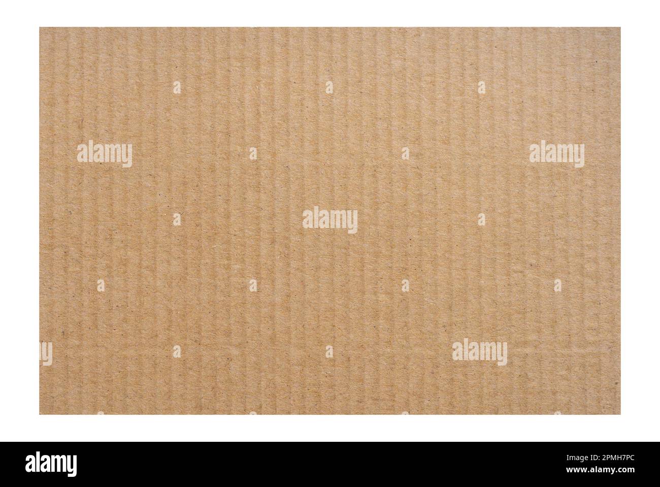 Brown cardboard paper sheet isolated on white background, front view ...