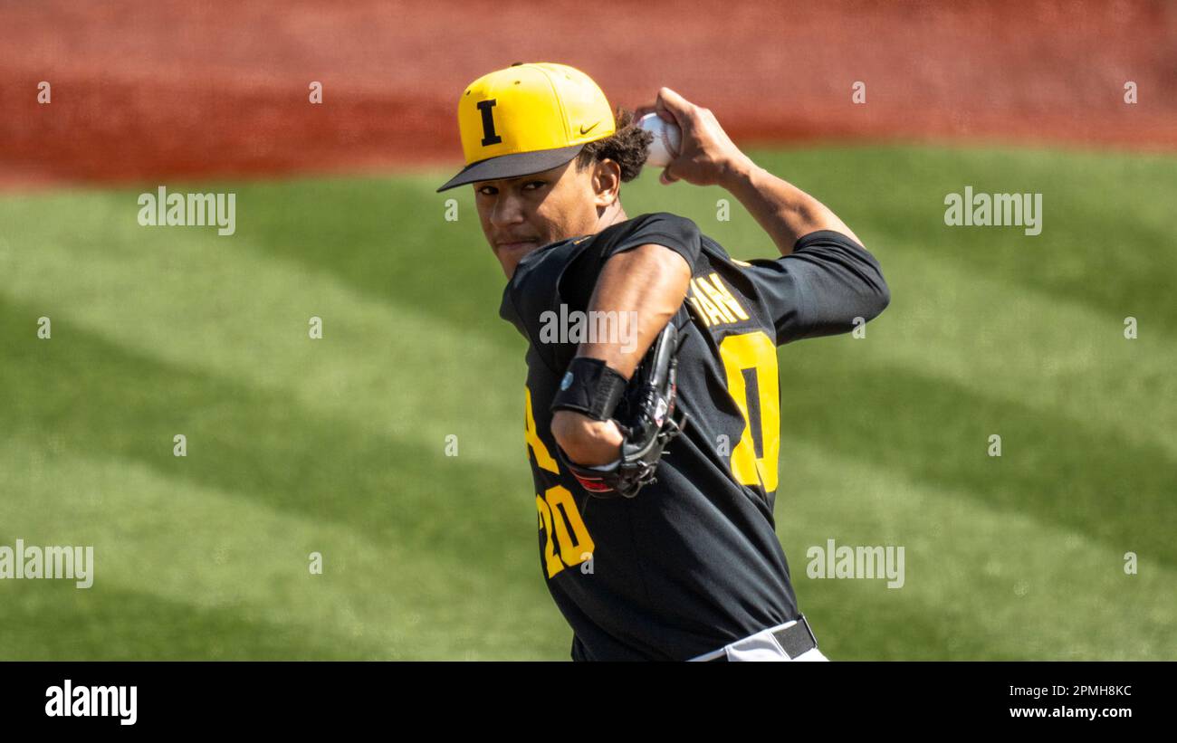 Iowa pitcher Marcus Morgan (20) during an NCAA baseball game on ...