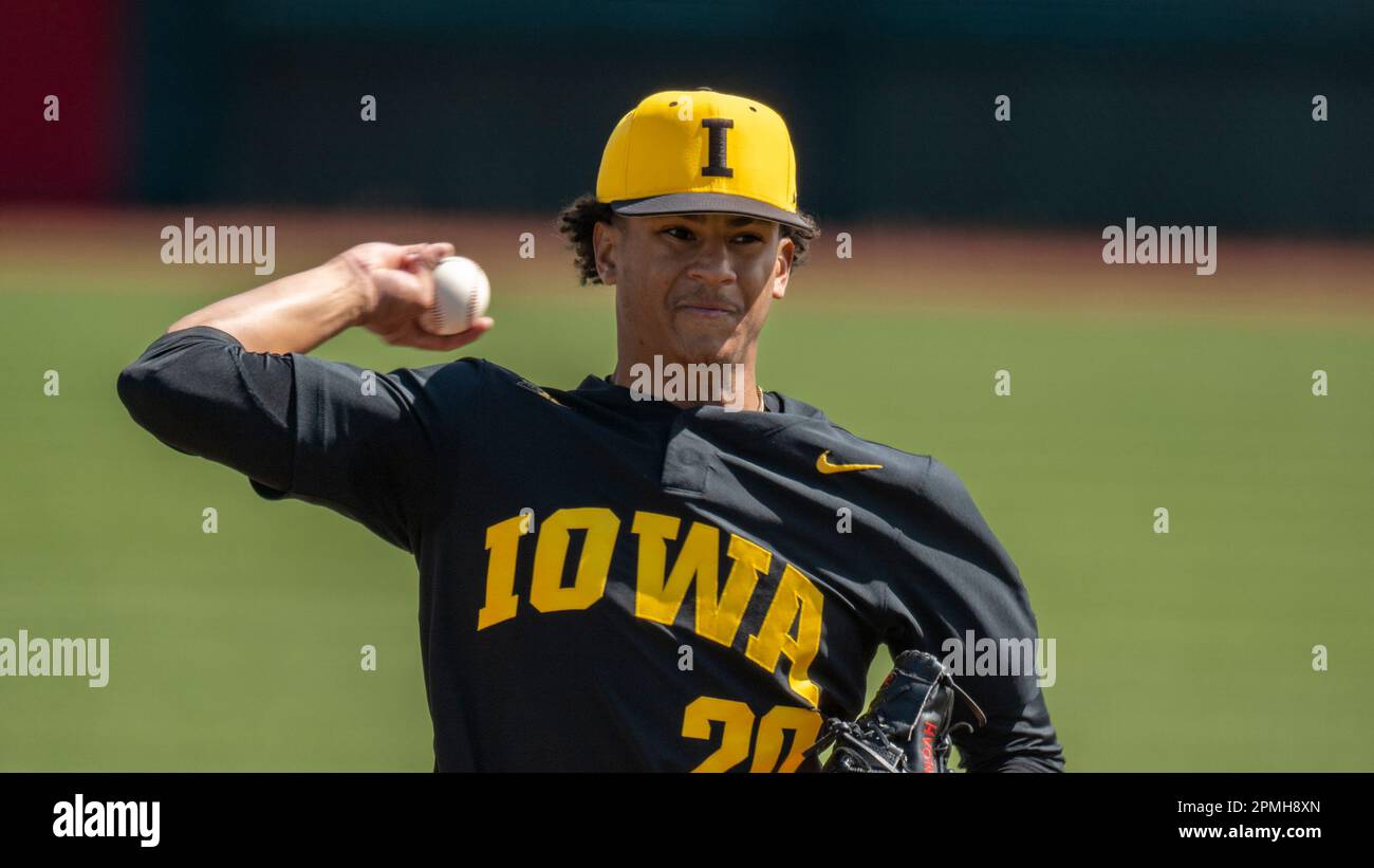 Iowa pitcher Marcus Morgan (20) during an NCAA baseball game on ...