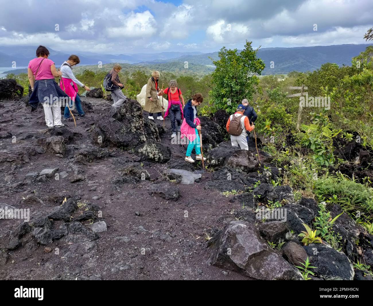 Arenal Volcano National Park, Costa Rica - People hike on Arenal ...