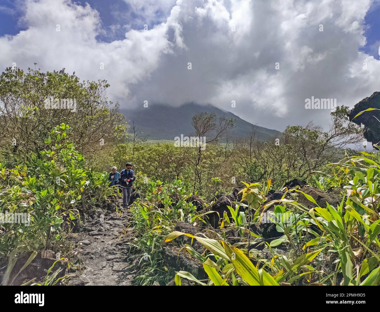 Arenal Volcano National Park, Costa Rica - People hike on Arenal ...