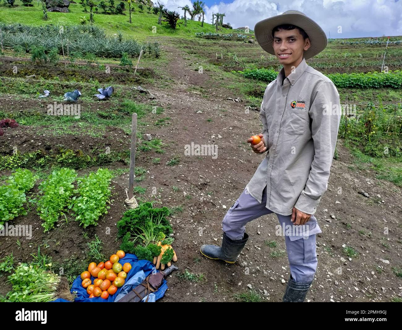 Arenal Volcano National Park, Costa Rica - A small farm on the flank of ...