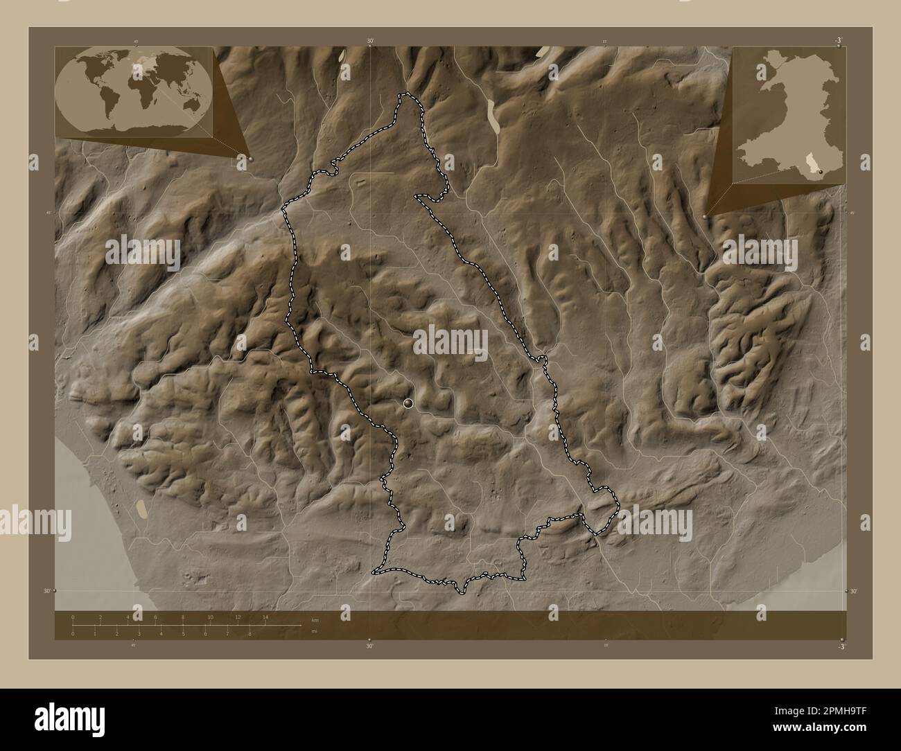 Rhondda map hi-res stock photography and images - Alamy