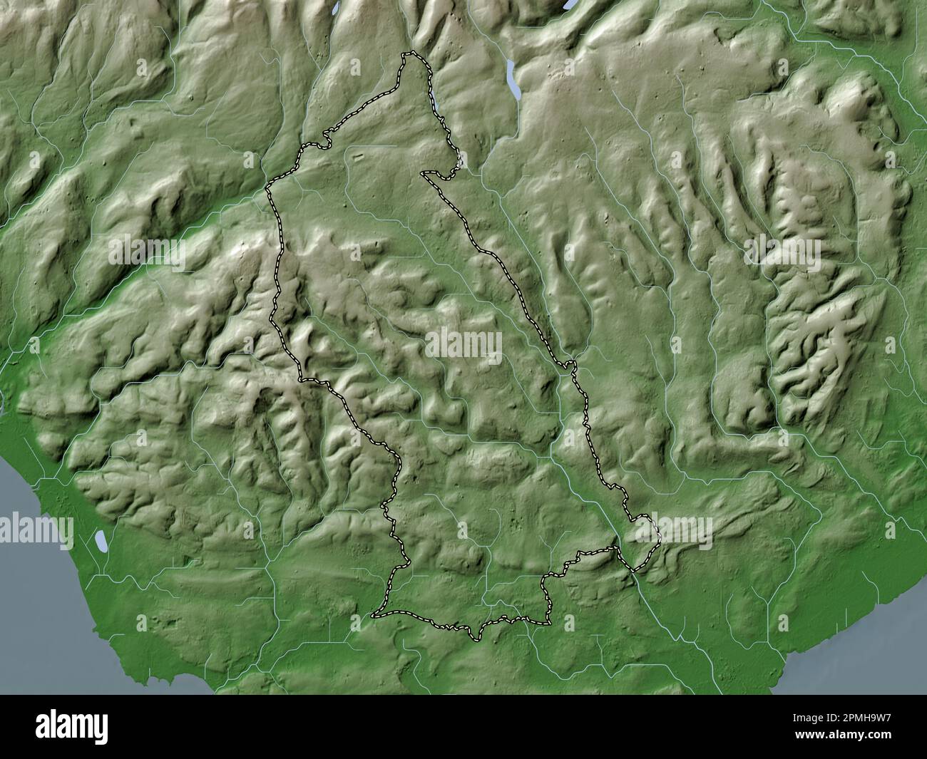 Rhondda map hi-res stock photography and images - Alamy