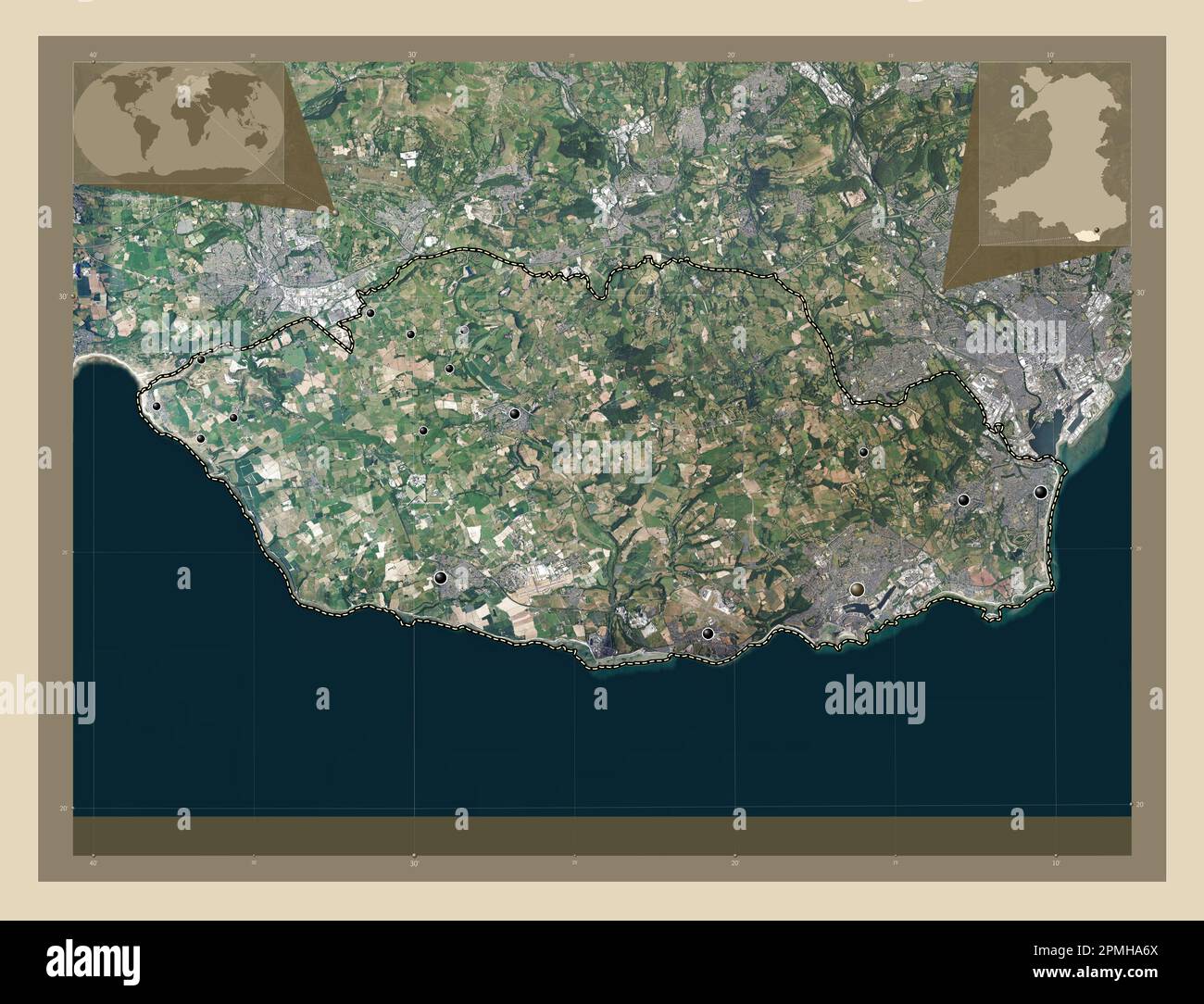 Vale of Glamorgan, region of Wales - Great Britain. High resolution ...