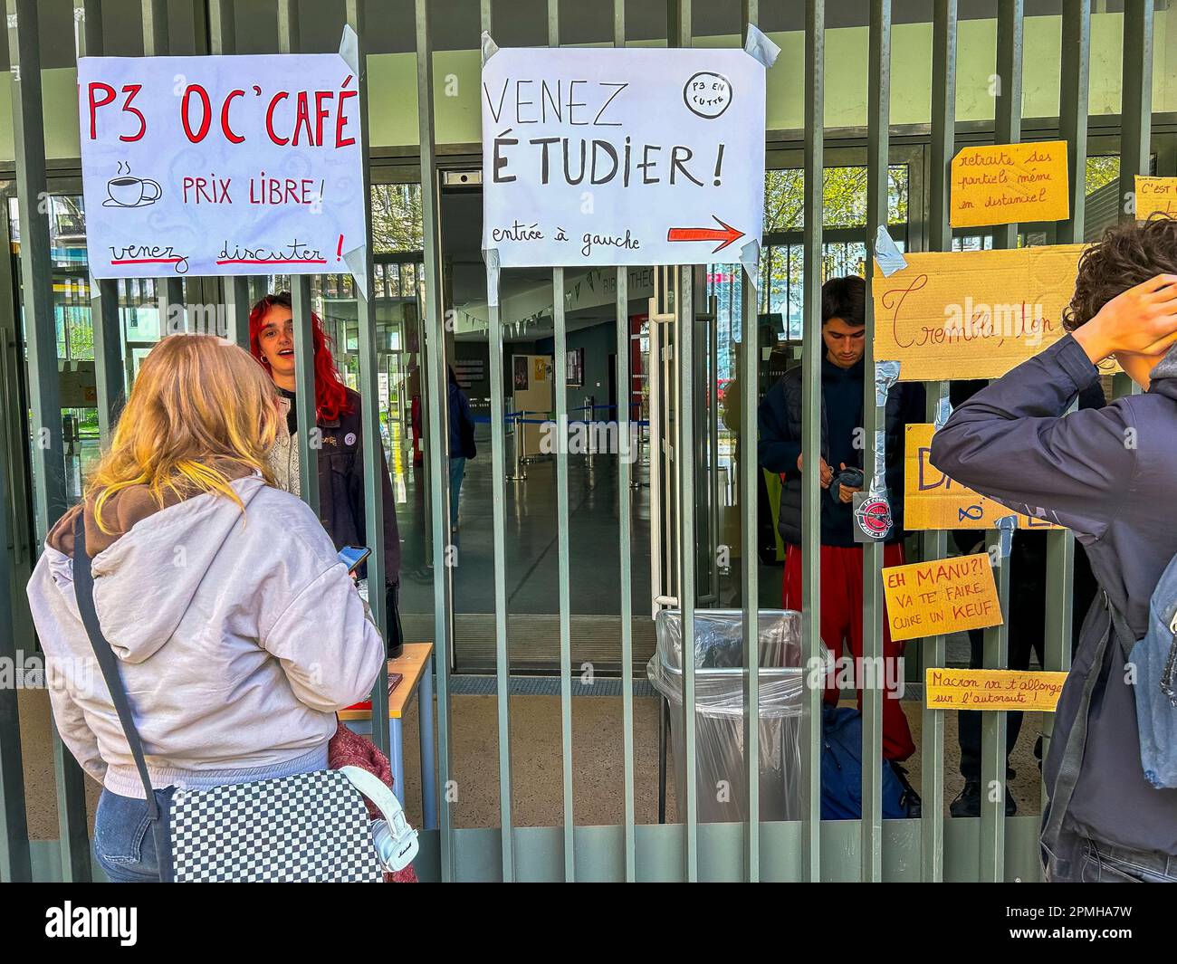 Paris, France, Student Strike, Building Occupation University of Paris ...