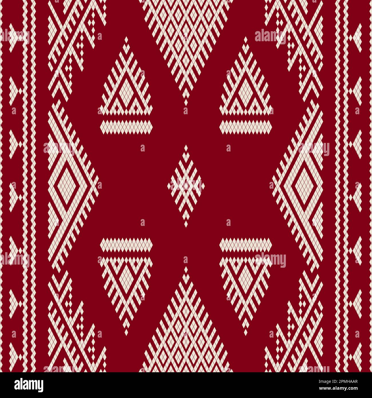 Traditional Tunisian embroidery pattern, seamless vector composition ...