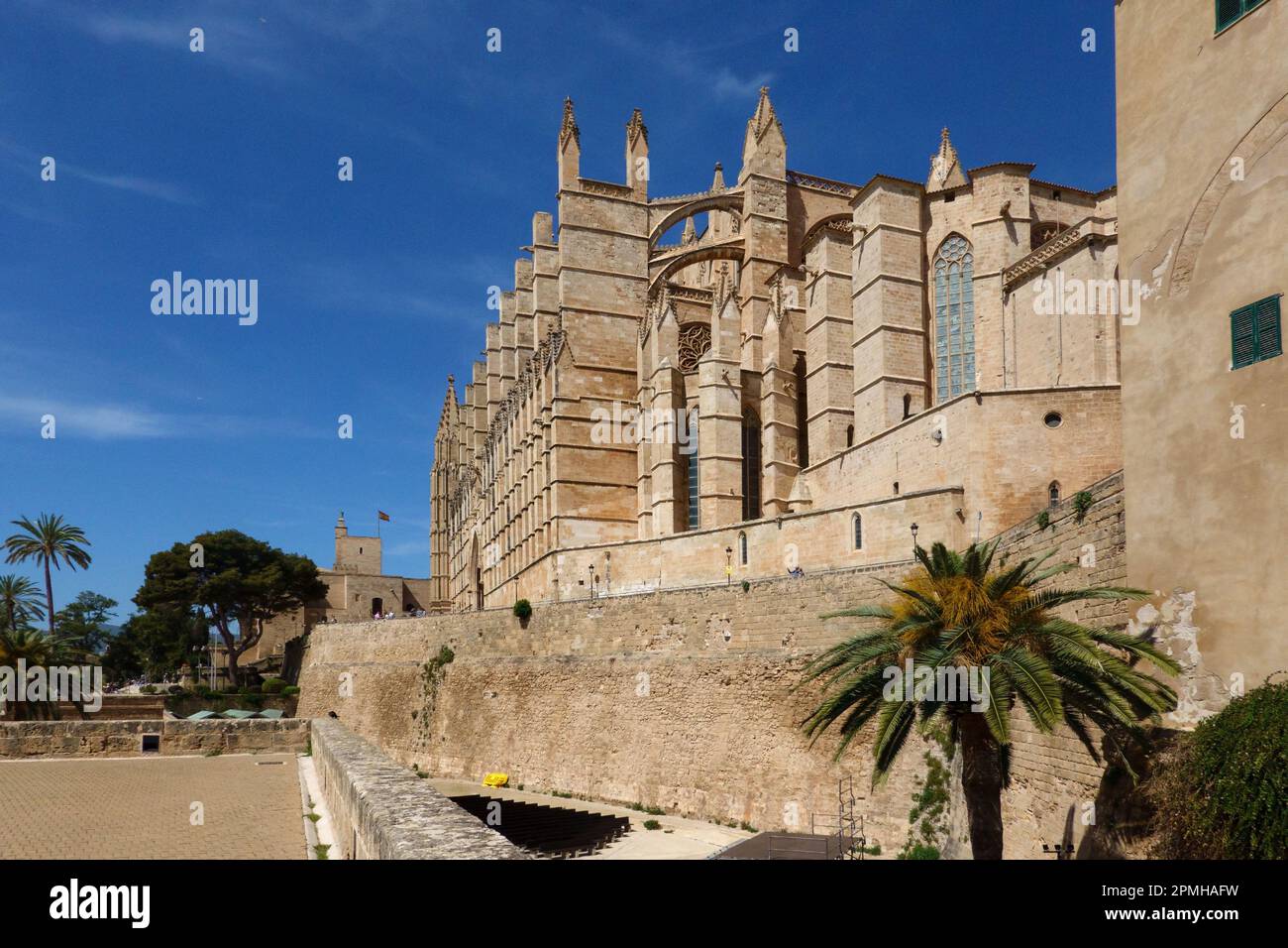 Palma de Mallorca, Spain -30 March, 2023. View on the famous tourist ...