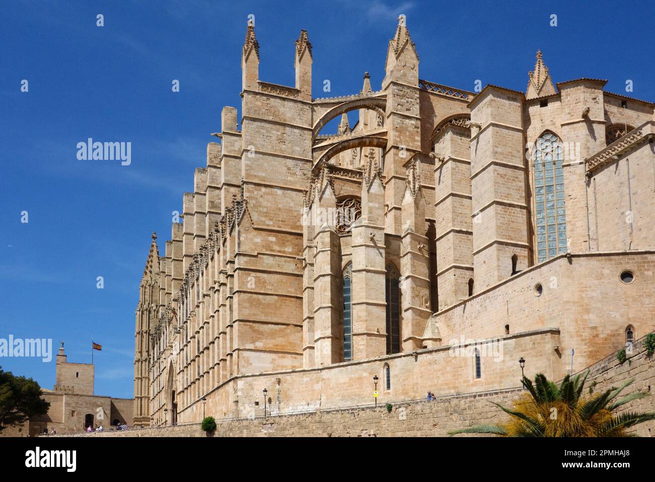 Palma de Mallorca, Spain -30 March, 2023. View on the famous tourist ...