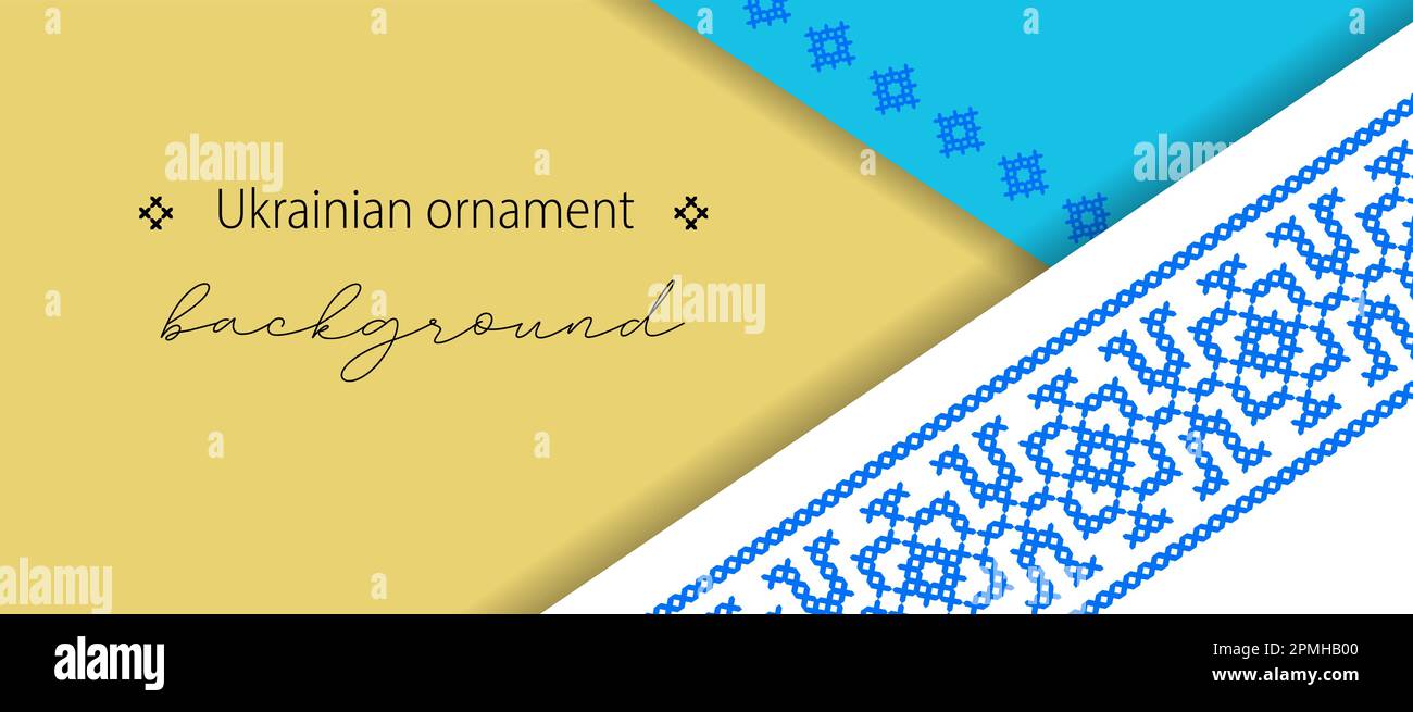 Ukrainian simple blue and yellow layered banner,background, poster with ...