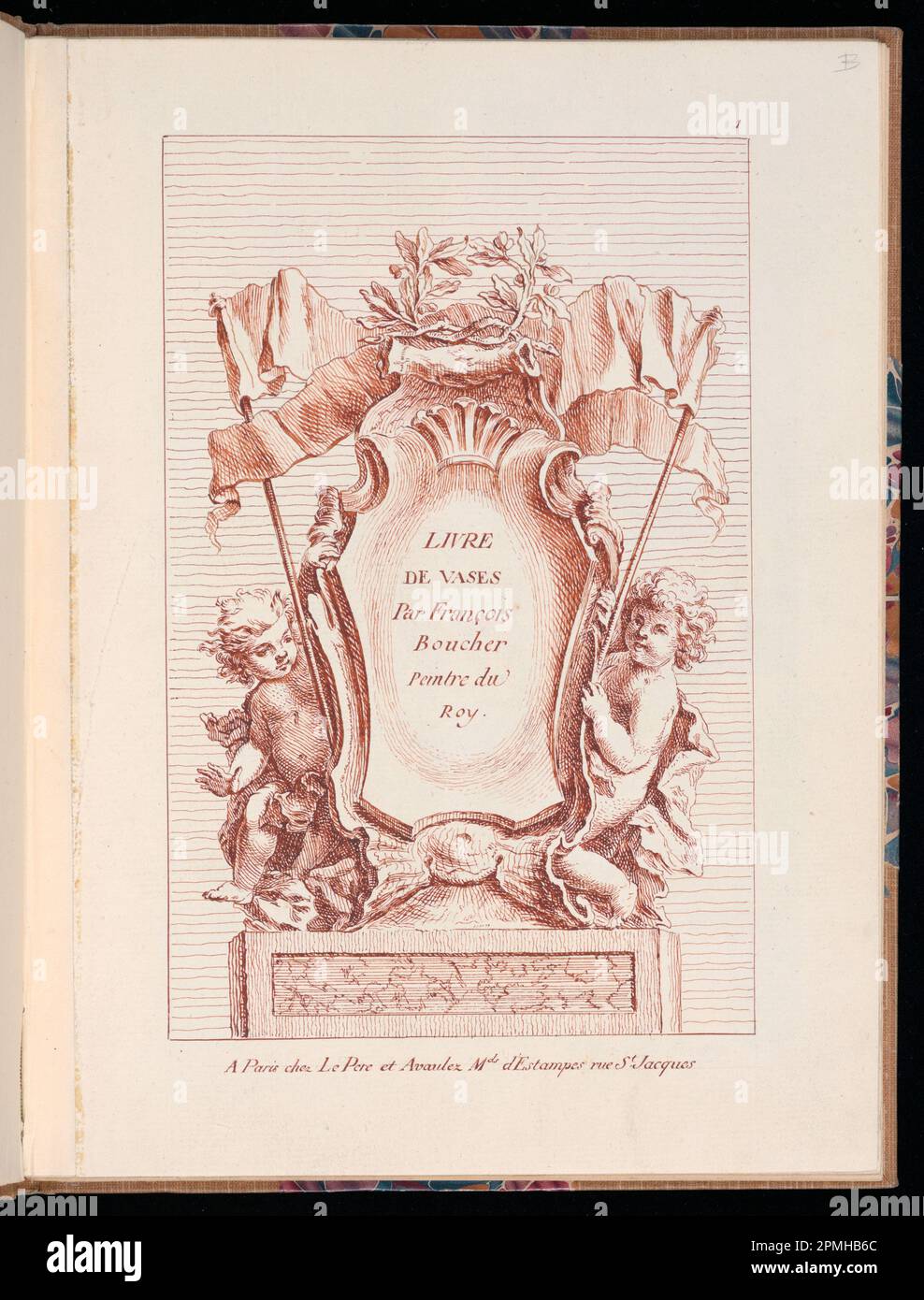 Drawing, Title Plate; Designed by François Boucher (French, 1703–1770 ...