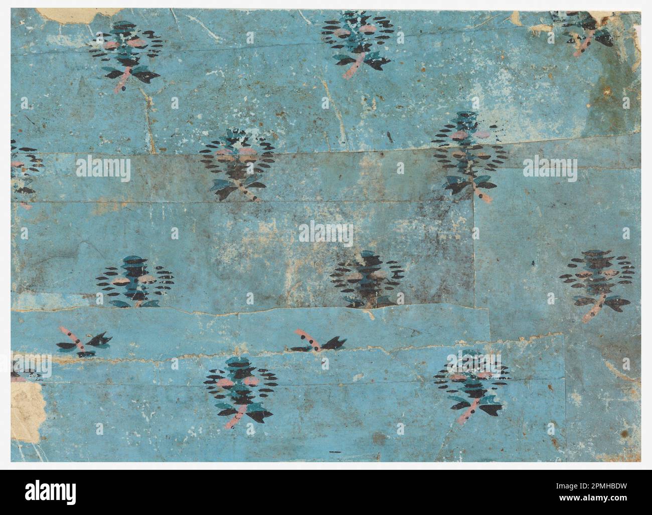 Sidewall (France); block-printed on handmade paper; 21.5 x 15 cm (8 7/ ...