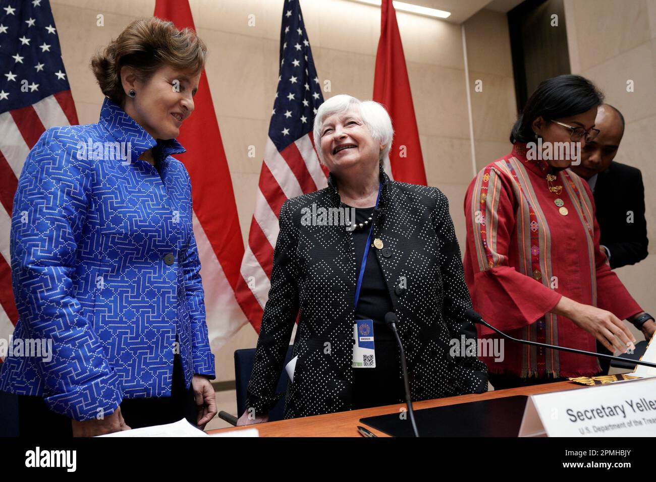Washington, United States. 13th Apr, 2023. Treasury Secretary Janet ...