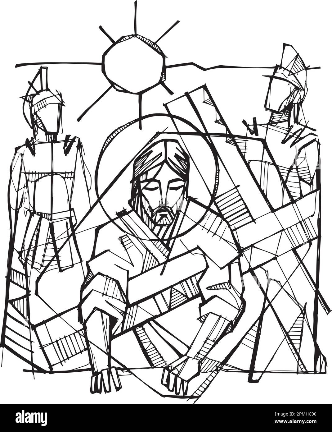 Stations Of The Cross Drawings