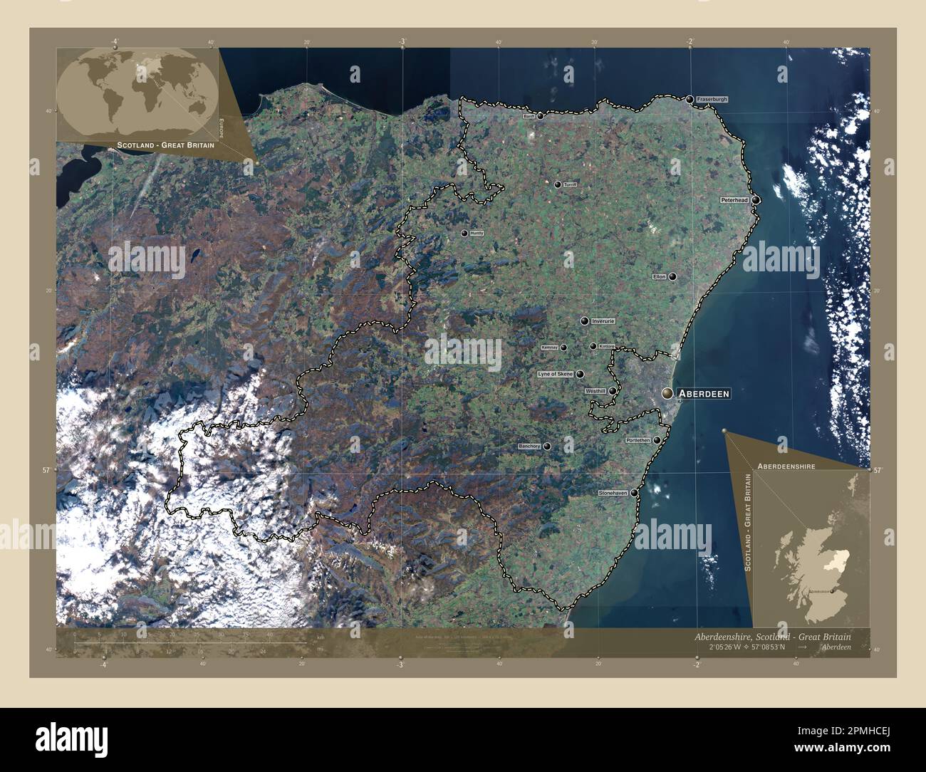 Aberdeenshire, region of Scotland - Great Britain. High resolution ...