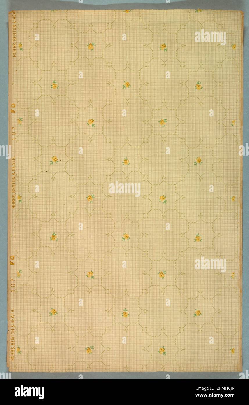 Ceiling Paper (USA); Manufactured by Hobbs, Benton & Heath; machine ...