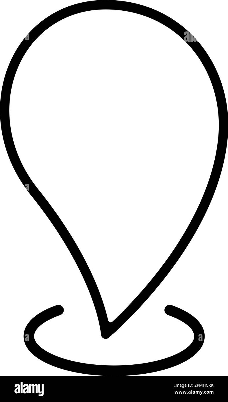 Pin place icon hi-res stock photography and images - Alamy