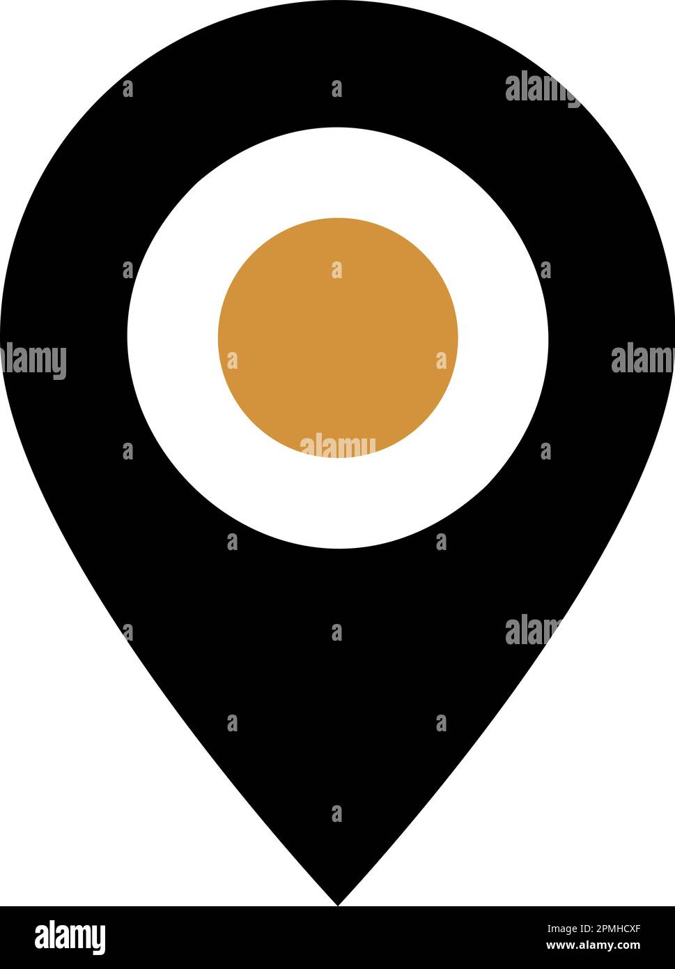 Orange location pin vector hi-res stock photography and images - Alamy