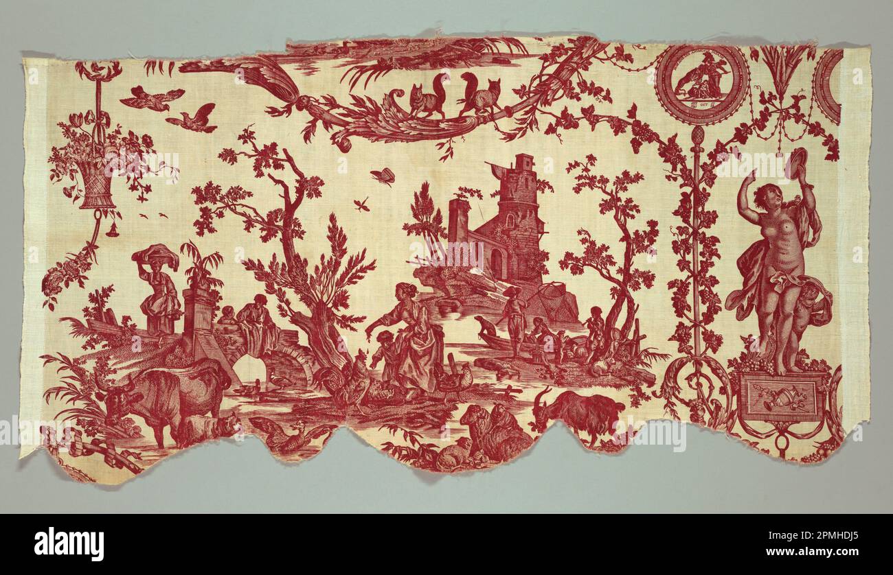 Textile (France); Designed by Jean-Baptiste Marie Huet (French, 1745 ...