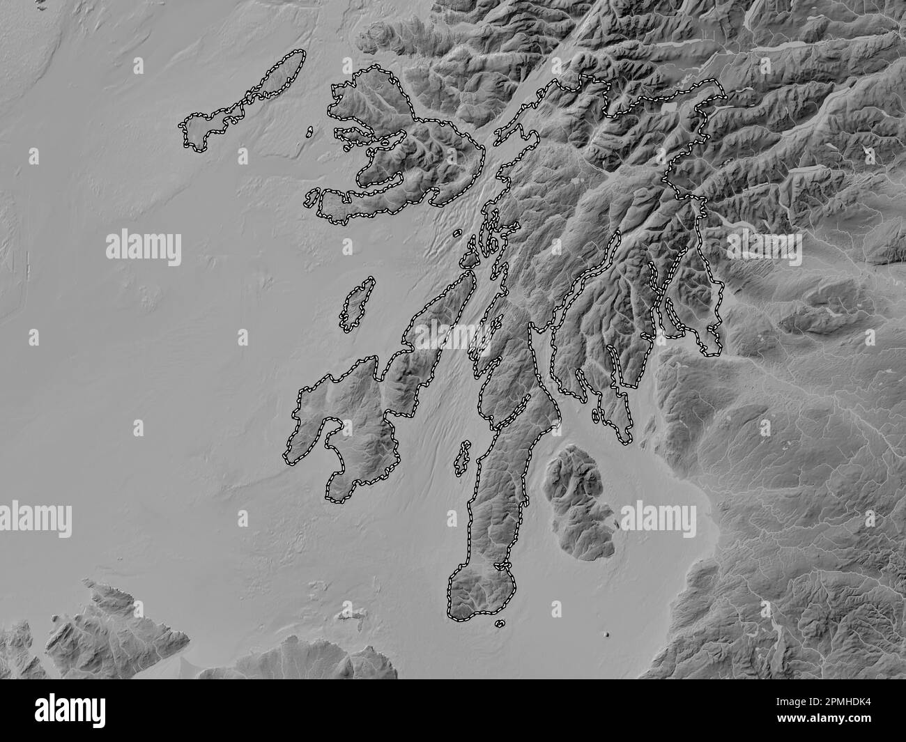 Argyll And Bute Region Of Scotland Great Britain Grayscale