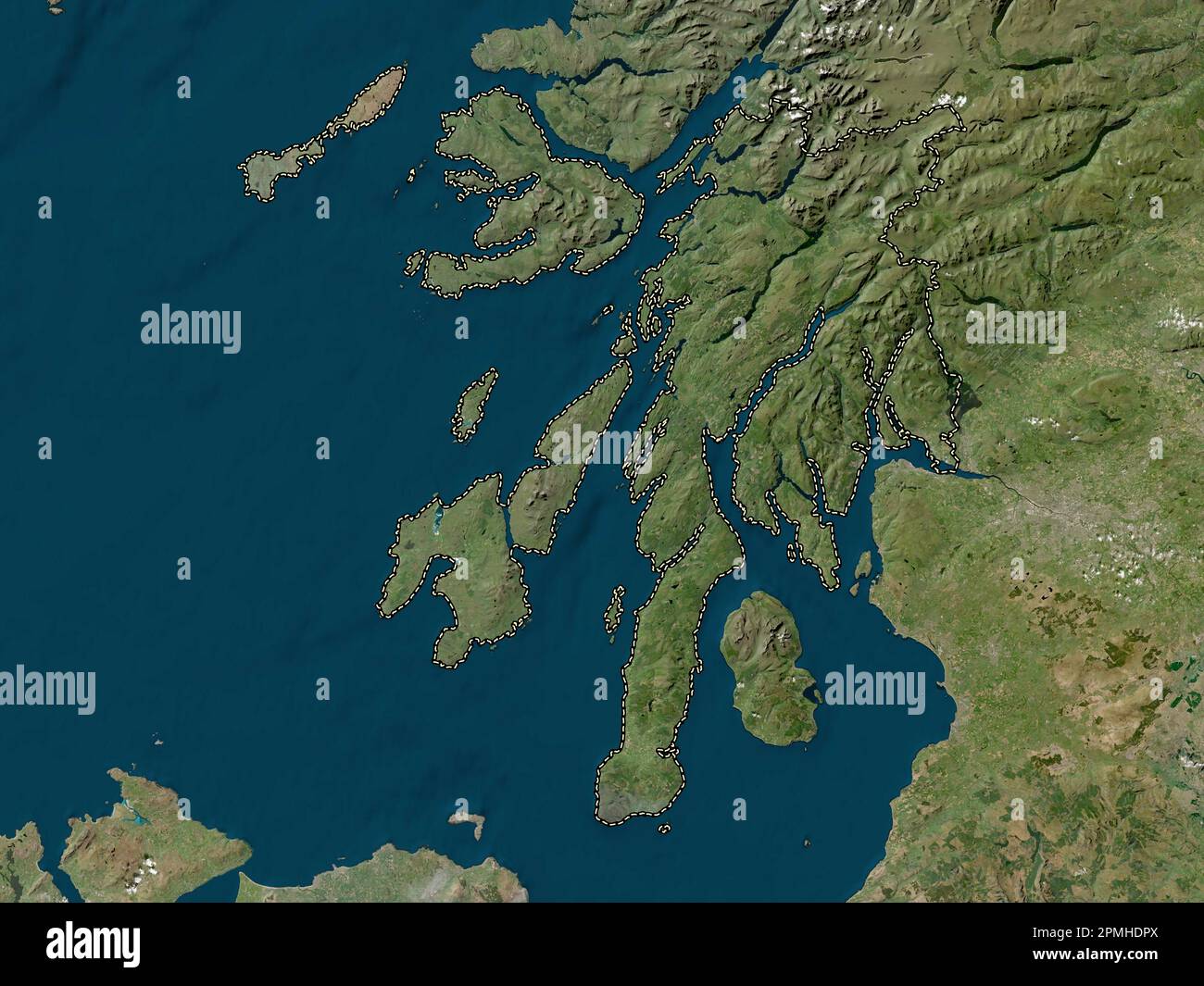 Argyll and Bute, region of Scotland - Great Britain. Low resolution ...