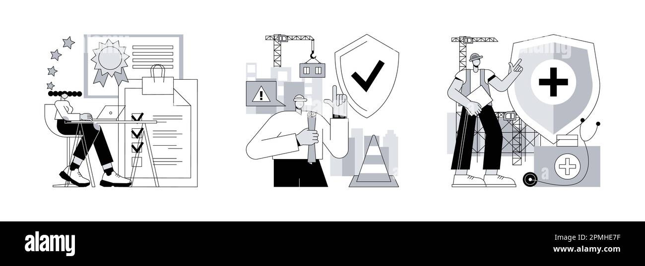 Working environment abstract concept vector illustration set. Quality ... Working environment abstract concept vector illustration set. Quality ...