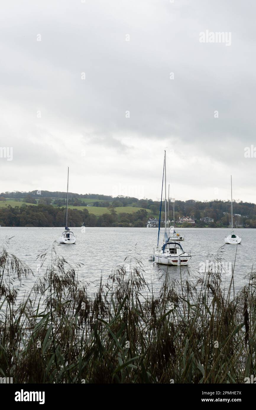Views of Lake Windermere on the 21st October 2022 in Windermere west ...