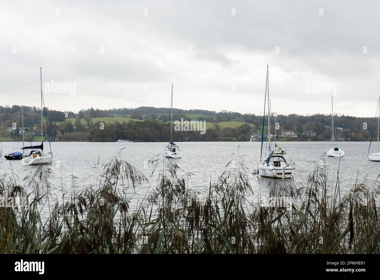 Views of Lake Windermere on the 21st October 2022 in Windermere west ...