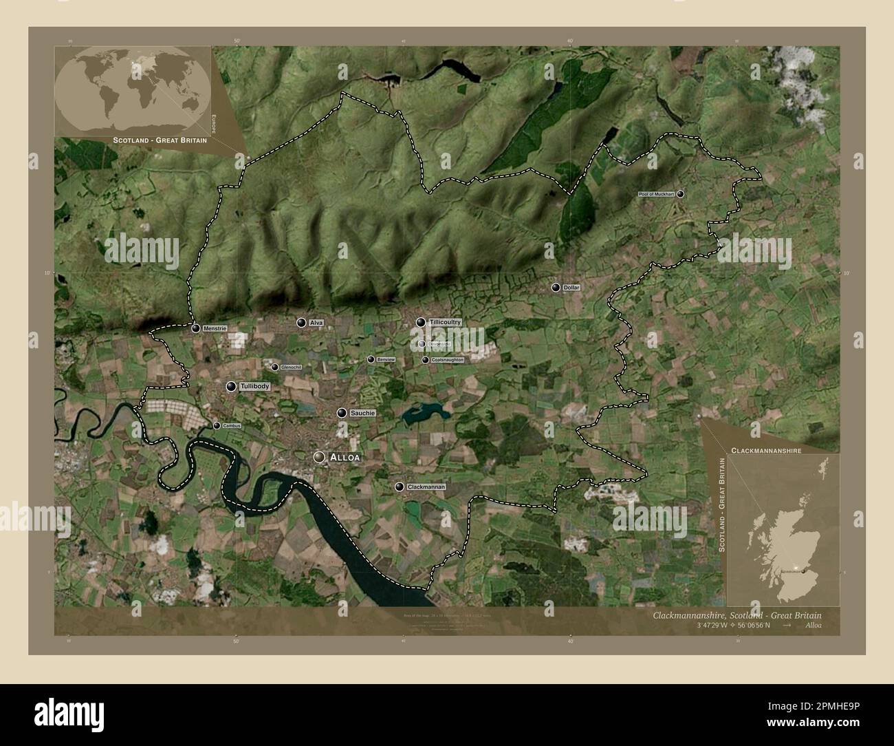 Clackmannanshire, region of Scotland - Great Britain. High resolution ...