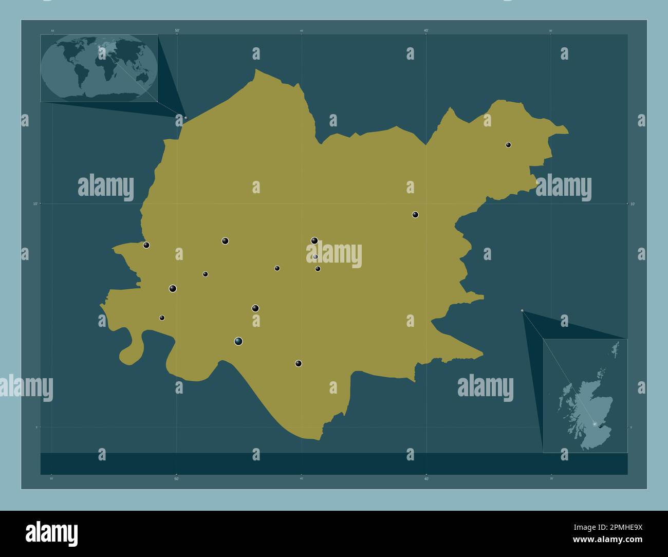 Map of alloa hi-res stock photography and images - Alamy