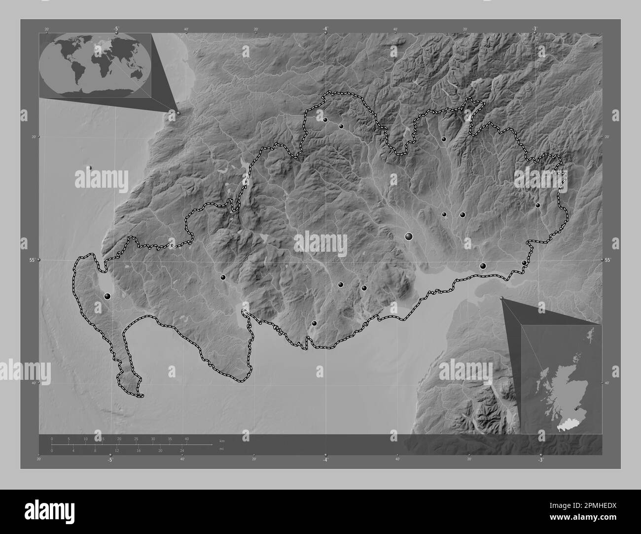 Dumfries and galloway map hi-res stock photography and images - Alamy