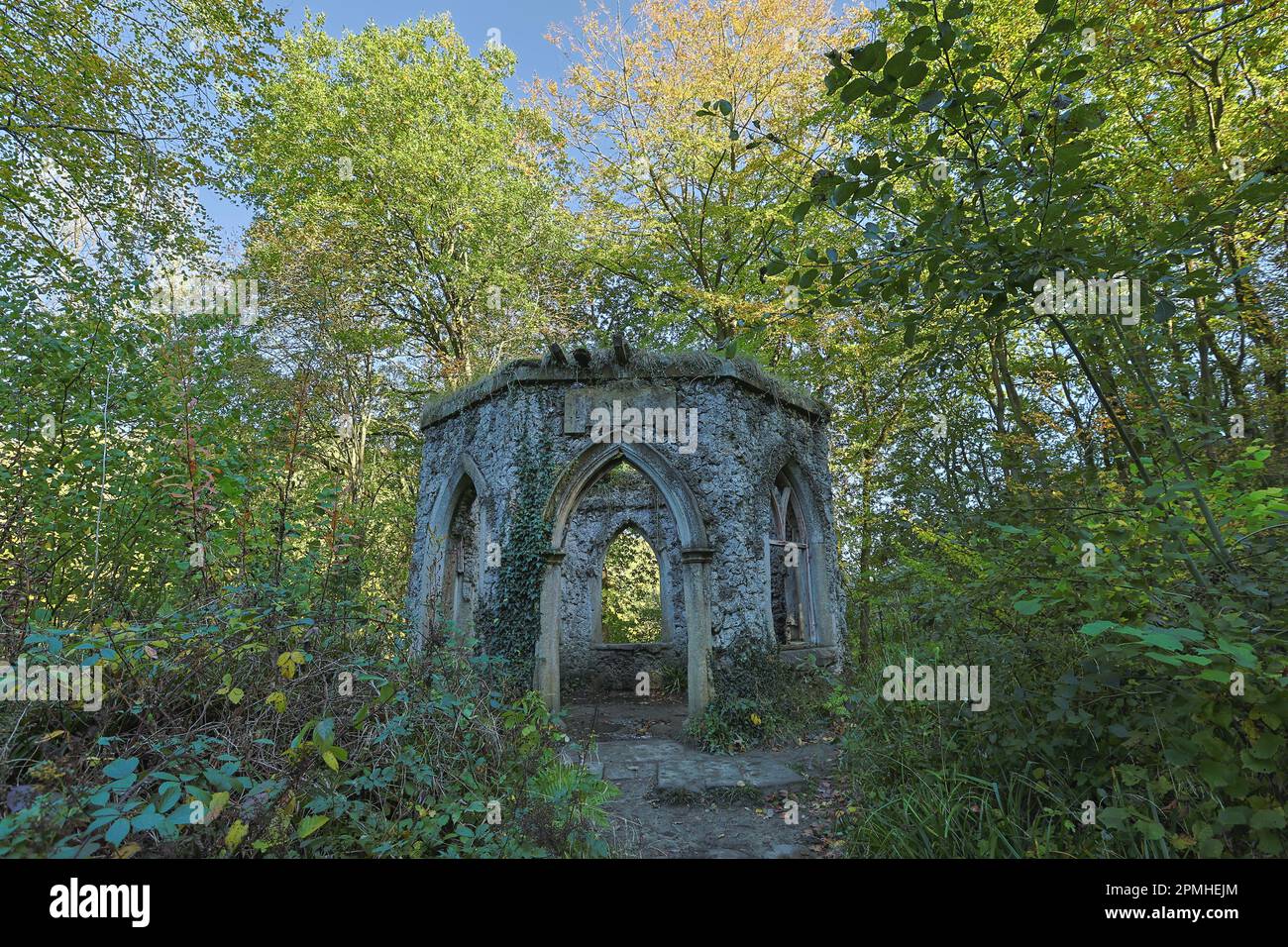 A circular building called Fisher’s Hall in Hackfall wood on the 17th ...