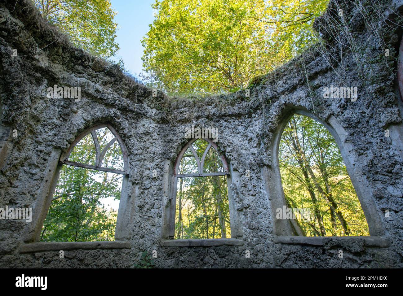A circular building called Fisher’s Hall in Hackfall wood on the 17th ...