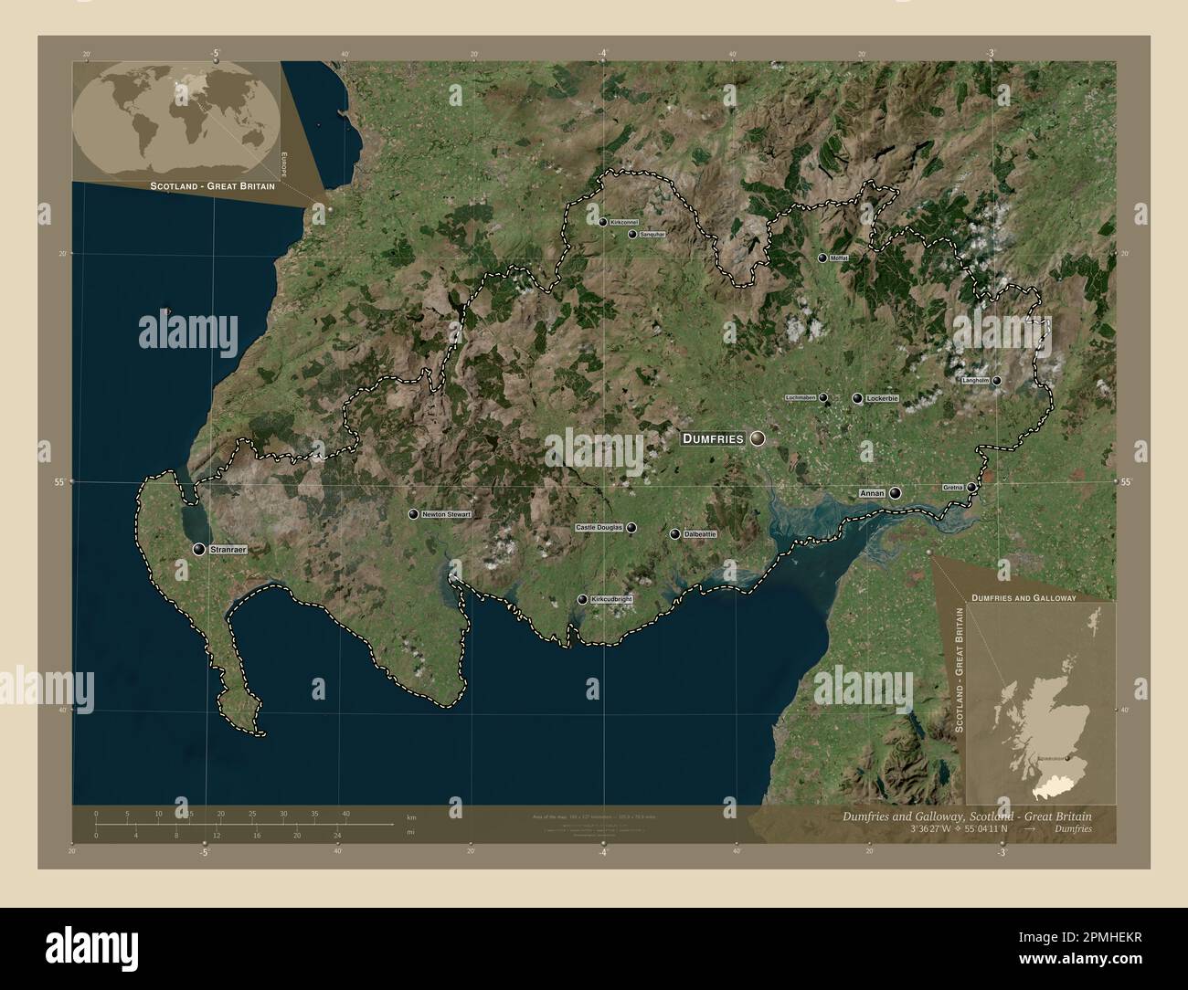 Dumfries and Galloway, region of Scotland - Great Britain. High ...