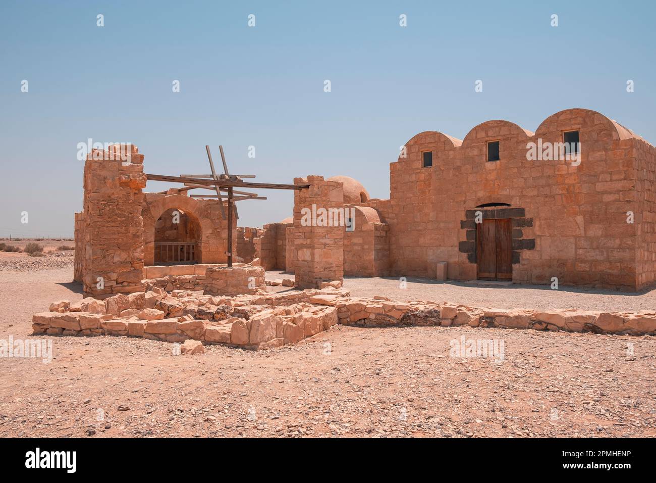 Qusayr Amra desert castle, UNESCO World Heritage Site, Jordan, Middle ...