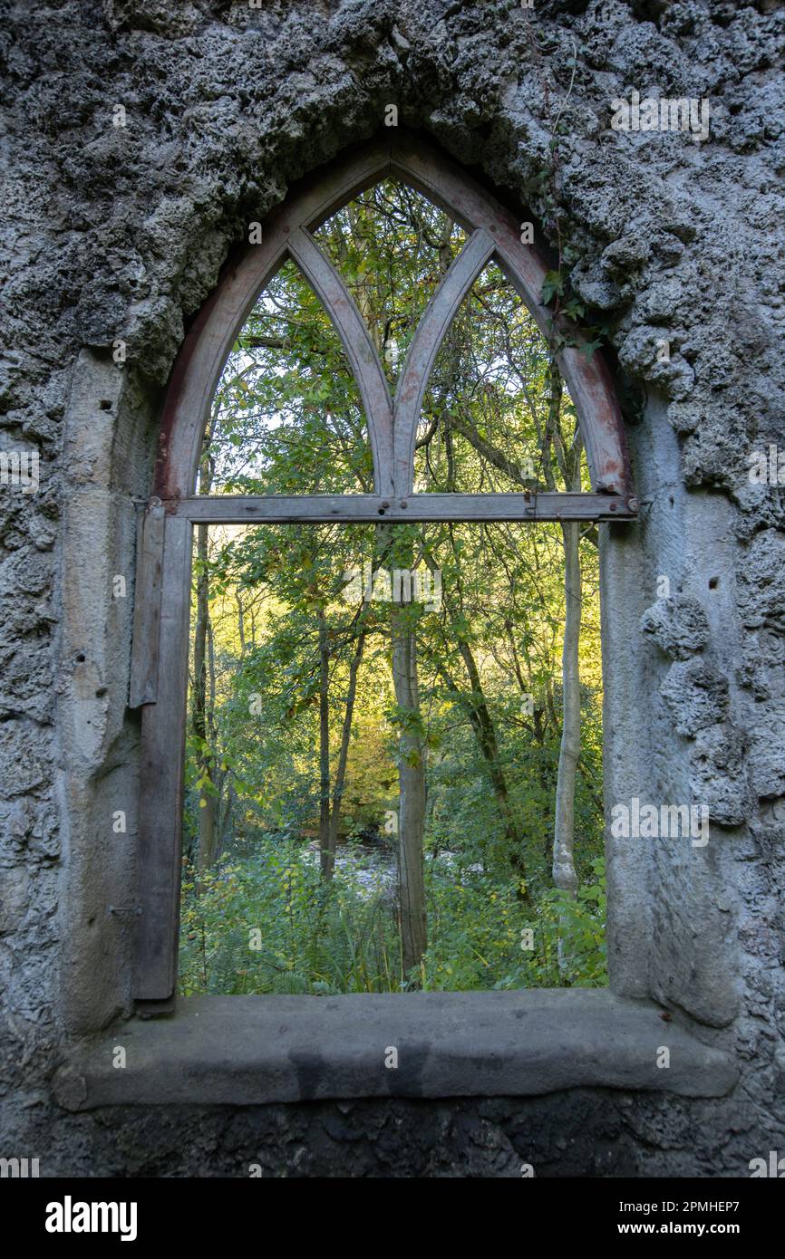 A circular building called Fisher’s Hall in Hackfall wood on the 17th ...