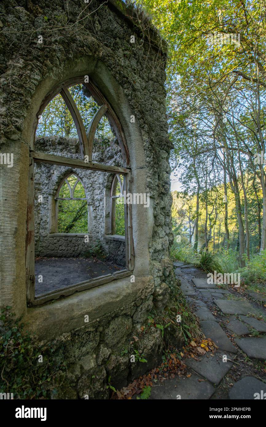 A circular building called Fisher’s Hall in Hackfall wood on the 17th ...