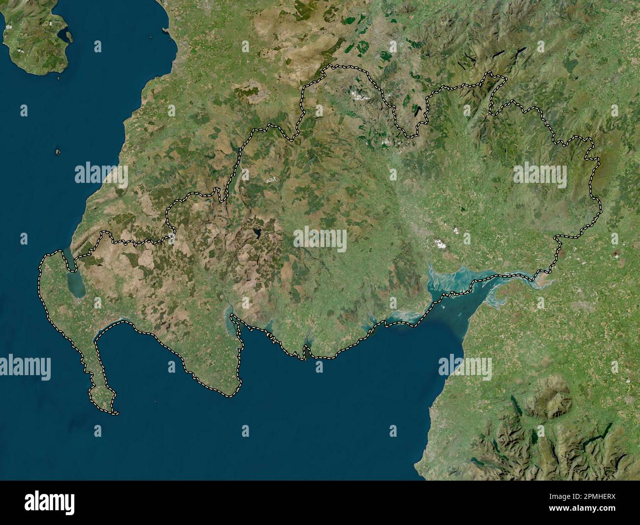Dumfries and Galloway, region of Scotland - Great Britain. Low ...