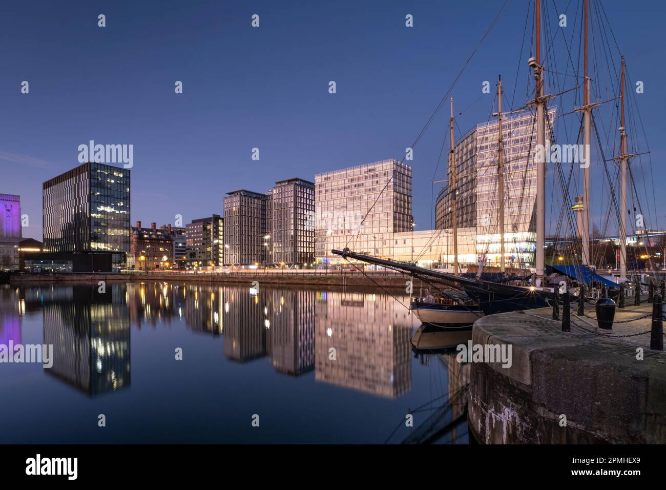Tall Ships in Canning Dock and Liverpool Waterfront, Liverpool ...