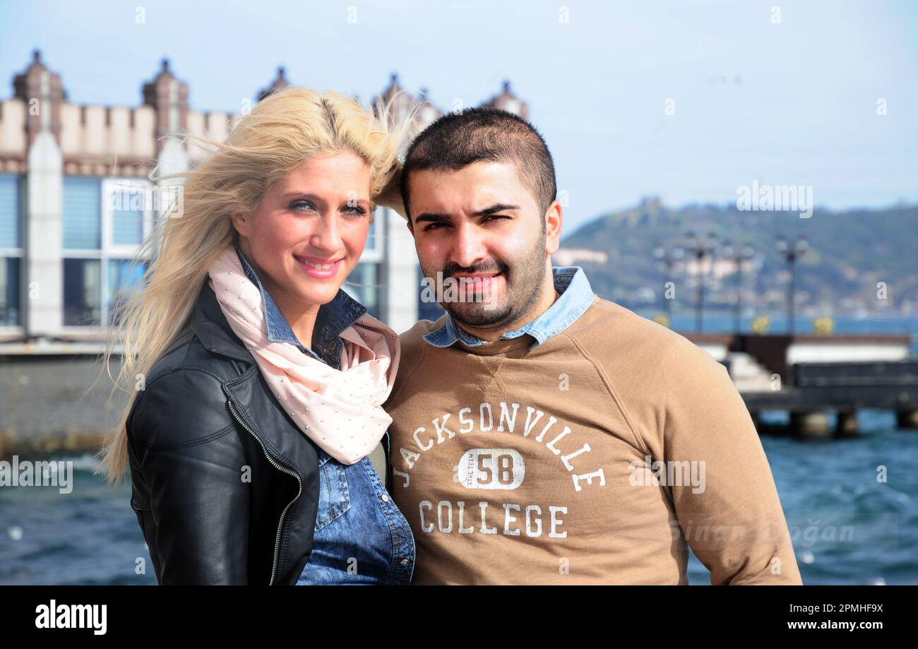 People posing in historical buildings in Turkey Stock Photo - Alamy