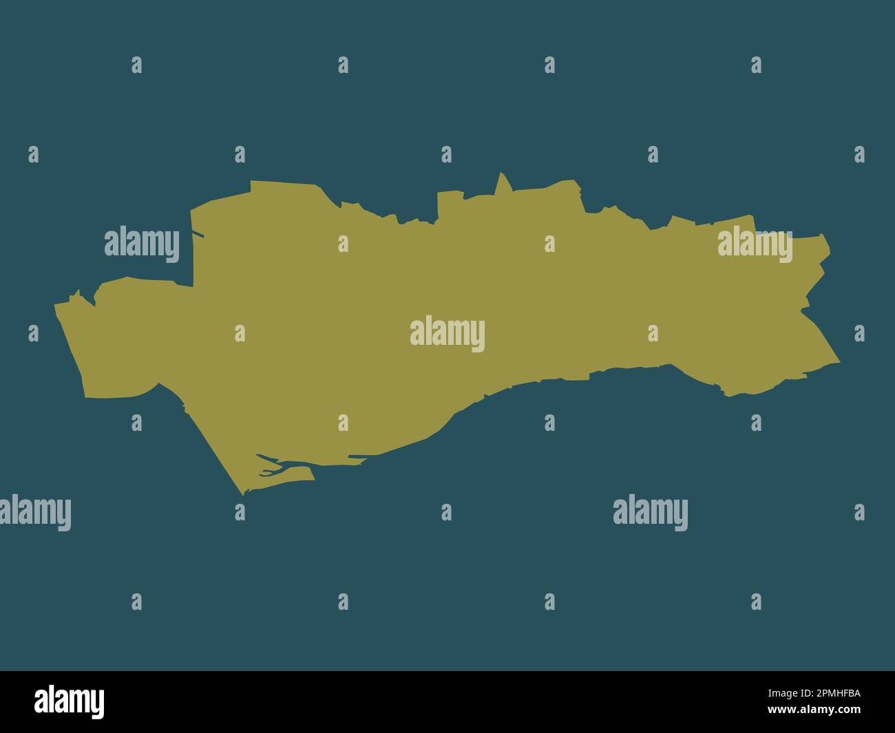 Dundee, region of Scotland - Great Britain. Solid color shape Stock ...