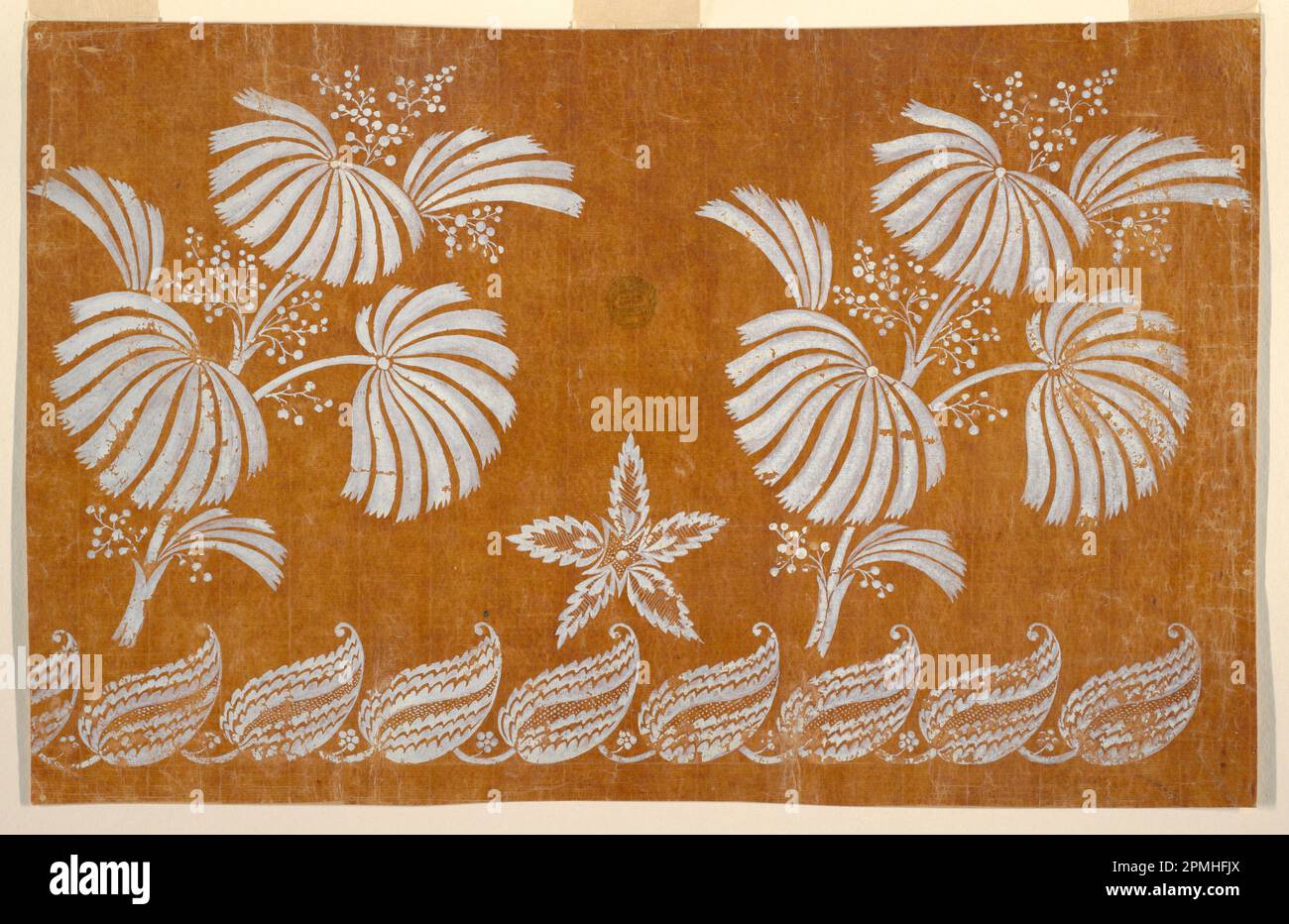 Drawing, Design for an Embroidered or Woven Horizontal Border of the ...