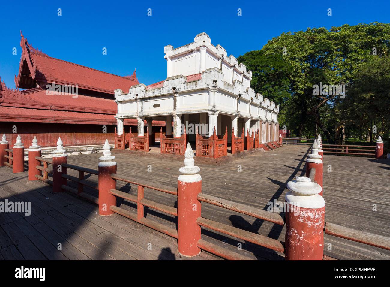 Building at Royal Palace, Mandalay, Myanmar (Burma), Asia Stock Photo ...