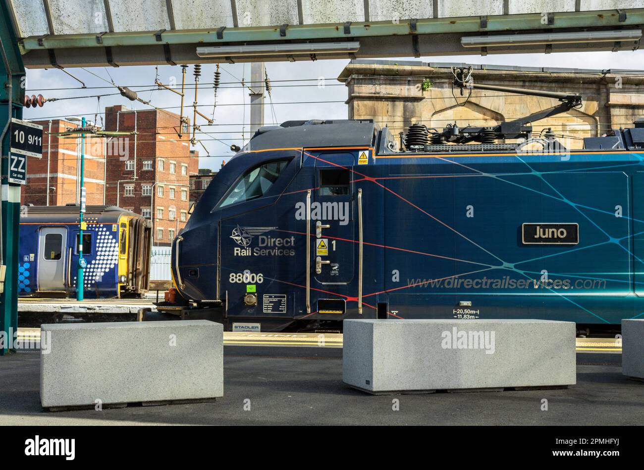 88006 'Juno' at platform 3 at Carlisle railway station working the 4S43 ...