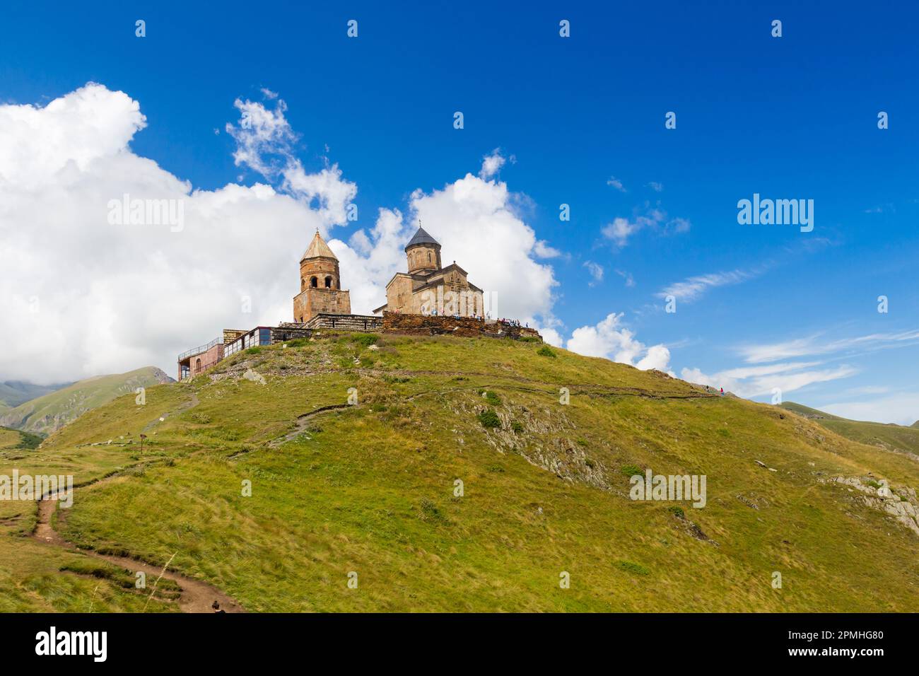 Gergeti Trinity Church (Holy Trinity Church) (Tsminda Sameba), Kazbegi ...