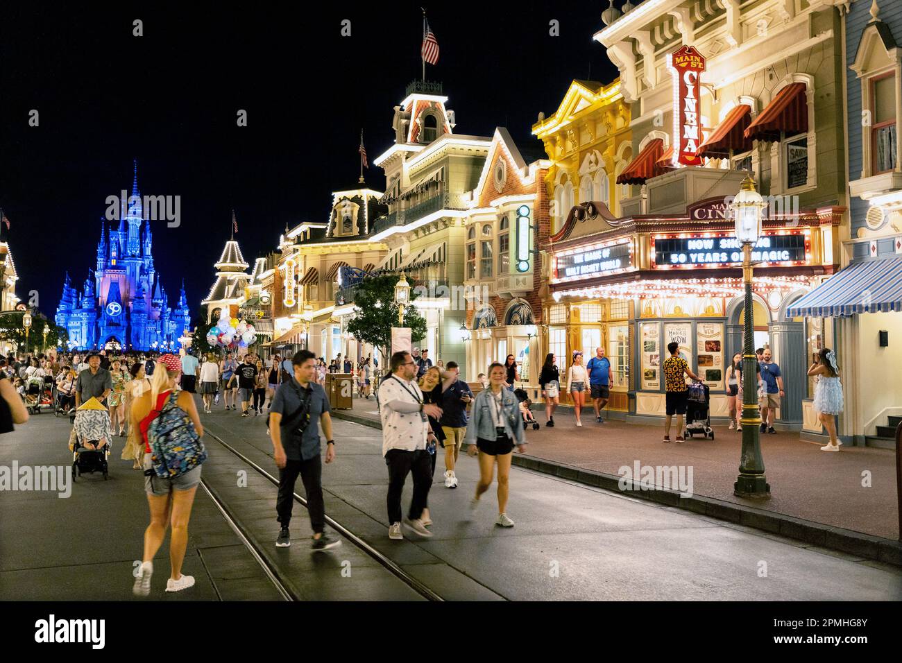 Nighttime Magic Kingdom Main Street