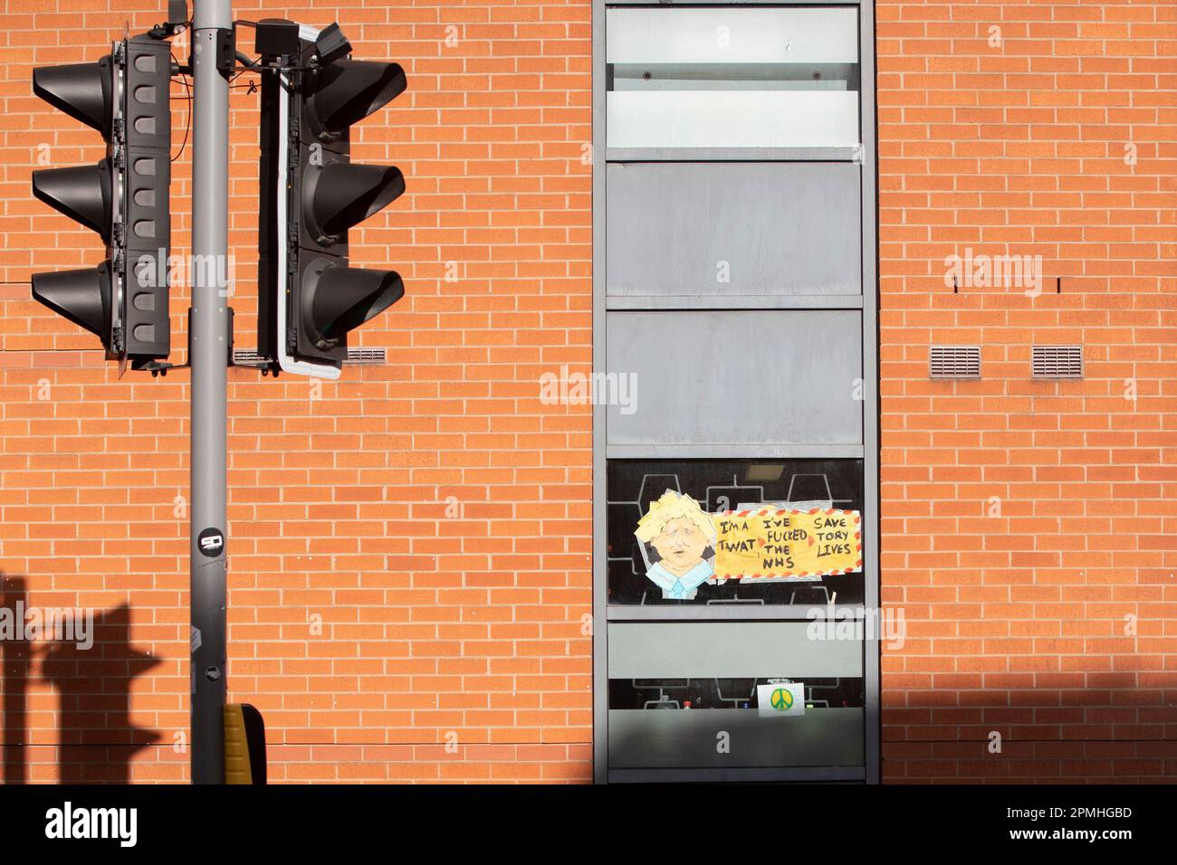 08/10/2020. Manchester, UK. Manchester students express their ...