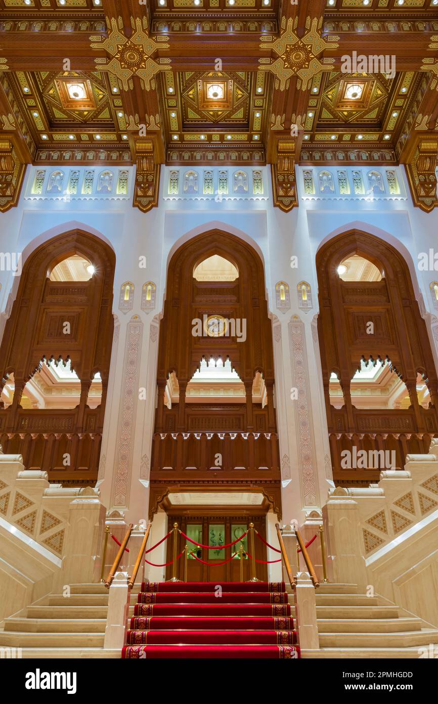 Staircase at Royal Opera House, Muscat, Oman, Middle East Stock Photo ...