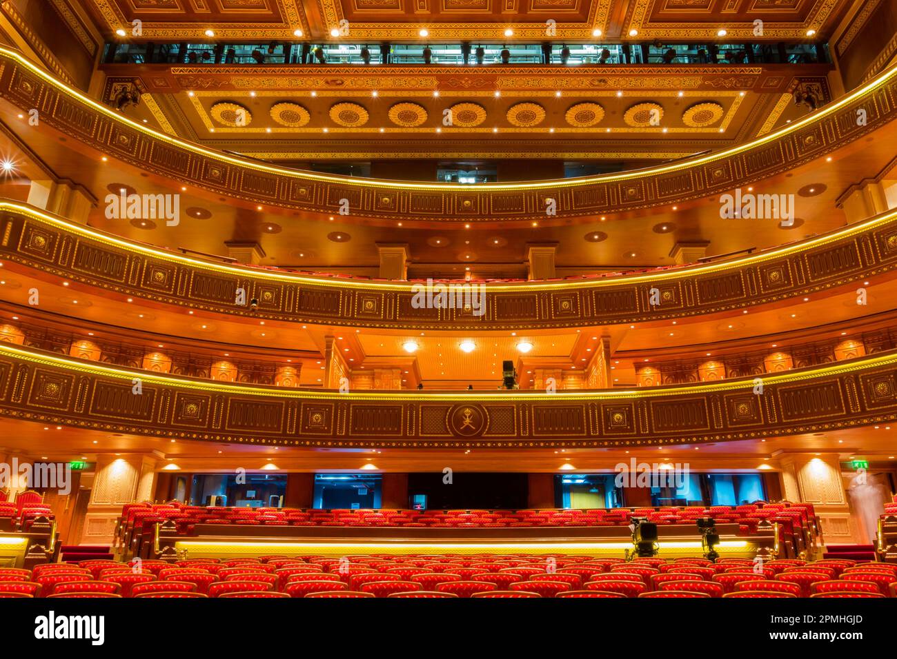 Interior of Royal Opera House, Muscat, Oman, Middle East Stock Photo ...