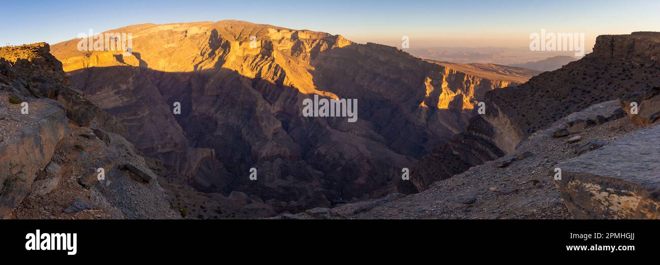 Jabal Shams Canyon, Oman, Middle East Stock Photo - Alamy